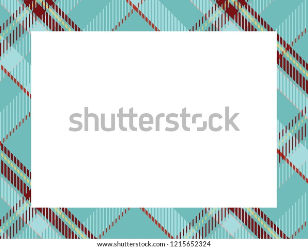 Plaid Tartan Frame Use Background Stock Vector (Royalty Free ...