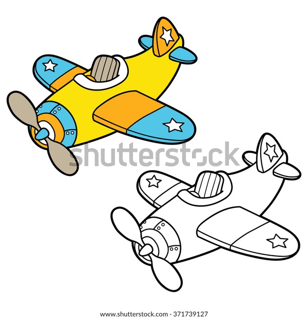 Plain Coloring Page Vector Illustration Coloring: vector de stock ...