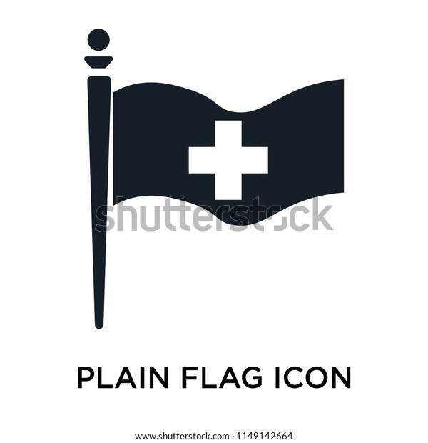 Plain Flag Icon Vector Isolated On Stock Vector (Royalty Free ...