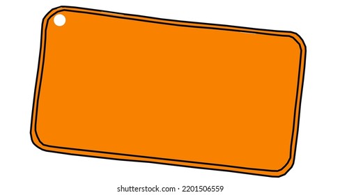 Plain Sign Image Orange On White Stock Vector (Royalty Free) 2201506559 ...