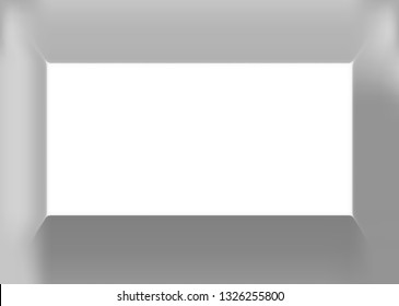 Plain White Paper Banner Vector Stock Vector (Royalty Free) 1326255800 ...