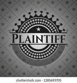 Plaintiff Dark Emblem Stock Vector (Royalty Free) 1285693705 | Shutterstock
