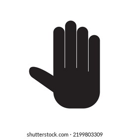 Plam Hand Trendy Vector Illustration Hand Stock Vector (Royalty Free ...