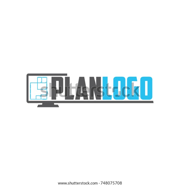 Plan Logo Computer Vector Format Stock Vector (Royalty Free) 748075708 ...