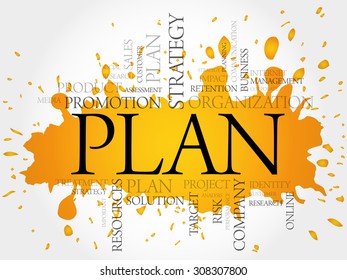 Plan Word Cloud Business Concept Stock Illustration 374741965 ...