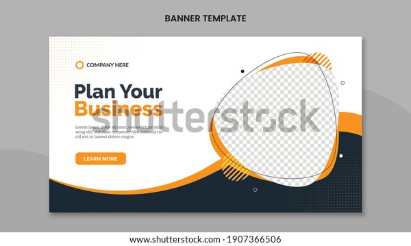 Plan Your Business Banner Template Stock Vector (Royalty Free ...