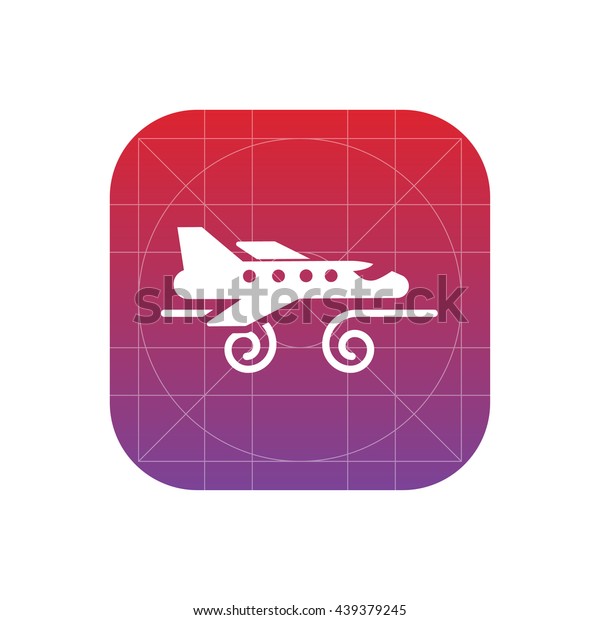 Plane Air Turbulence Icon Stock Vector (Royalty Free) 439379245 ...