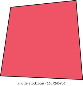 Plane Figure Study Pink Color Square Stock Vector (Royalty Free ...