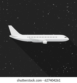 Plane Grunge Texture Vector Side View Stock Vector (Royalty Free ...