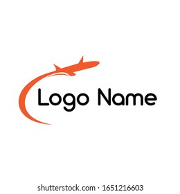 Plane Modern Logo Red Plane Logotype Stock Vector (Royalty Free ...