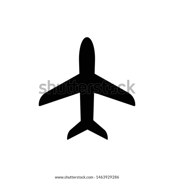 Plane Vector Icon Airport Airplane Pictogram Stock Vector (Royalty Free ...