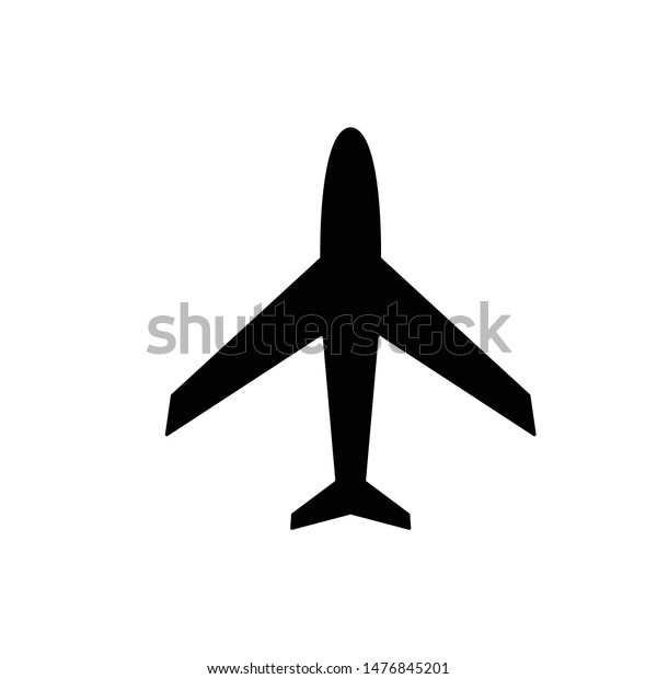Plane Vector Icon Airport Airplane Pictogram Stock Vector (Royalty Free ...