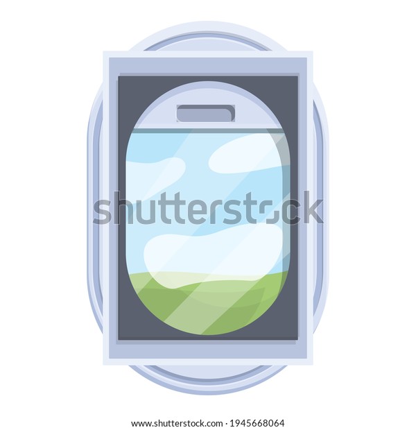Plane Window Icon Cartoon Plane Window Stock Vector (Royalty Free ...