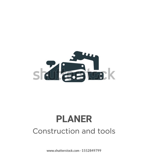 Planer Vector Icon On White Background Stock Vector (Royalty Free ...