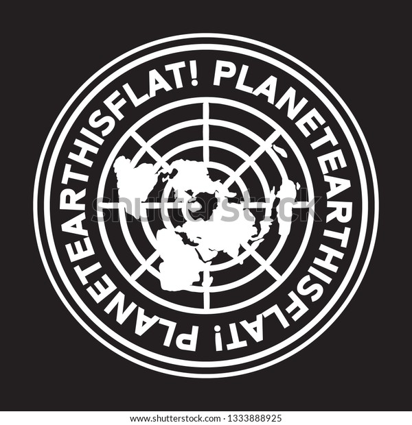 Planet Earth Flat Design Flatearth Community Stock Vector (Royalty Free ...