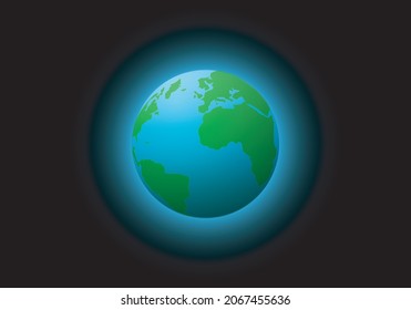 Planet Earth Floating Space Astronomy Stock Vector (Royalty Free ...
