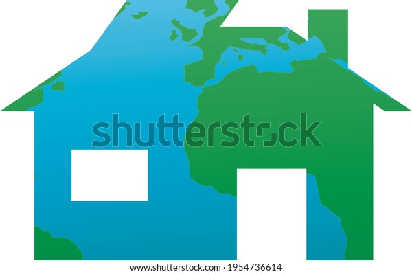 Planet Earth Our Home Our Home Stock Vector (Royalty Free) 1954736614 ...