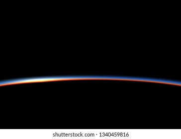 Planet Earth Sunrise Space Gradient Stock Vector (Royalty Free ...