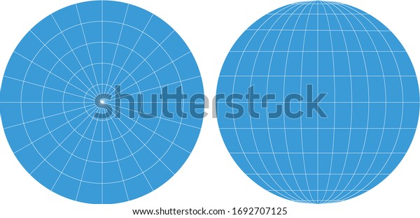 La planète Terre vue du pôle : image vectorielle de stock (libre de ...