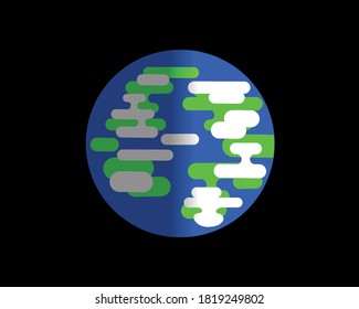 Planet Earth Where We Live Stock Vector (Royalty Free) 1819249802 ...