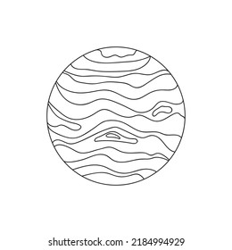 Planet Line Art Element Design Logo Stock Vector (Royalty Free ...