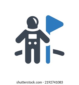 Planet Mission Icon Simple Vector Illustration Stock Vector (Royalty ...