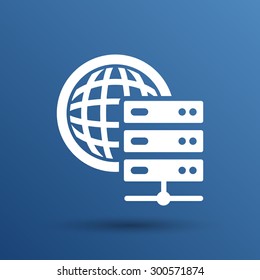 Planet Server Icon Symbol Design Workstation: เวกเตอร์สต็อก (ปลอดค่า ...