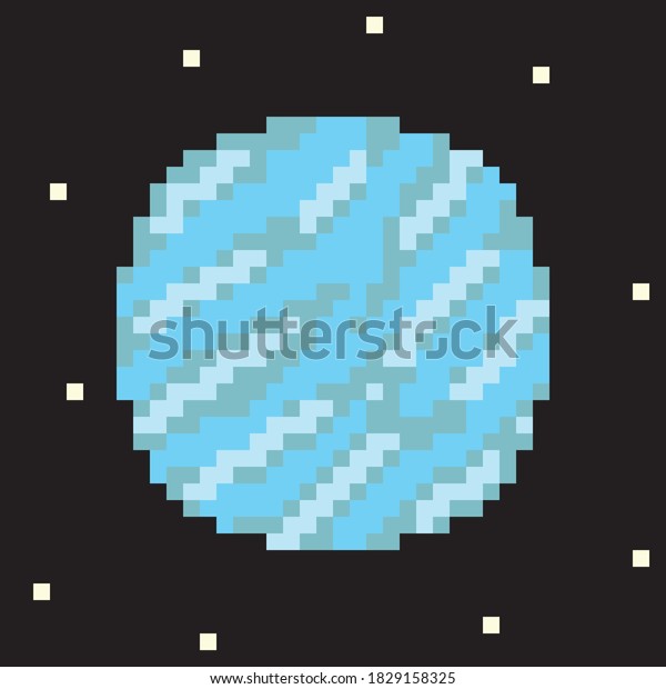 Planet Space Planet Pixel Art Stock Vector (Royalty Free) 1829158325 ...