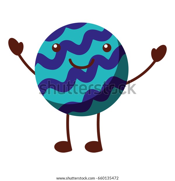 Planet Venus Comic Character Stock Vector (Royalty Free) 660135472 ...