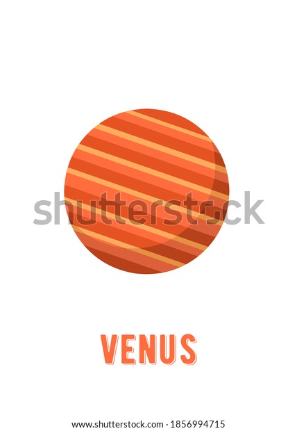 Planet Venus Poster Design Space Planet Stock Vector (Royalty Free ...