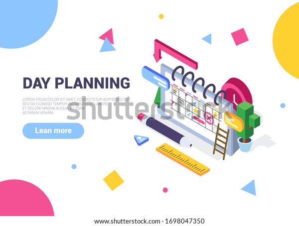 Planning Planning Banner Concept Can Be Stock Vector (Royalty Free ...