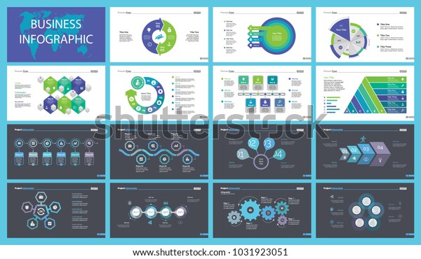 Planning Diagrams Slide Templates Set Stock Vector (Royalty Free ...