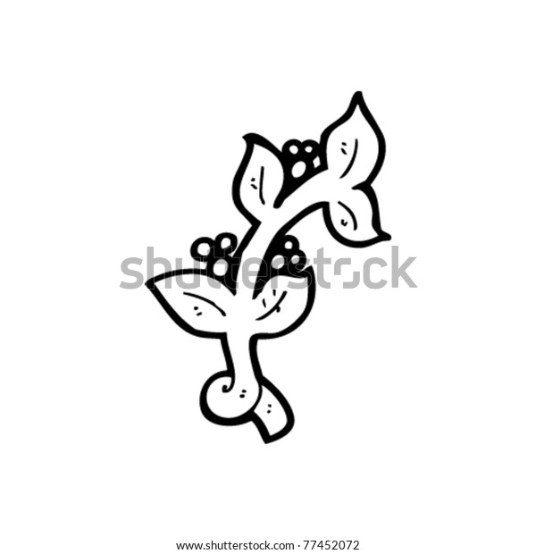 Plant Decorative Element Drawing Stock Vector (Royalty Free) 77452072 ...