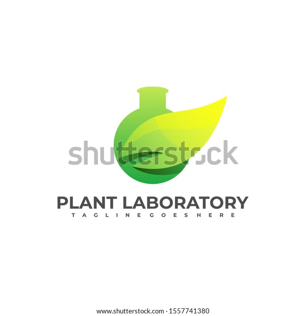 Plant Laboratory Illustration Vector Design Template Stock Vector ...