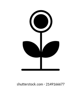 Plant Leaf Round Flower Icon Vector Stock Vector (Royalty Free ...
