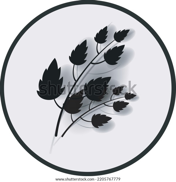 Plant Logo Design White Background Stock Vector (Royalty Free ...