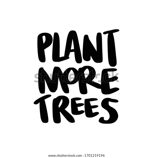Plant More Trees Placards Posters Design Stock Vector (Royalty Free ...