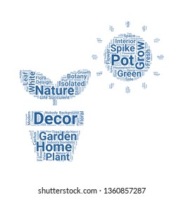 Plant Pot Word Cloud Tag Cloud Stock Vector (Royalty Free) 1360857287 ...