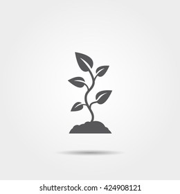 Plant Sprout Icon Stock Vector (Royalty Free) 424908121 | Shutterstock