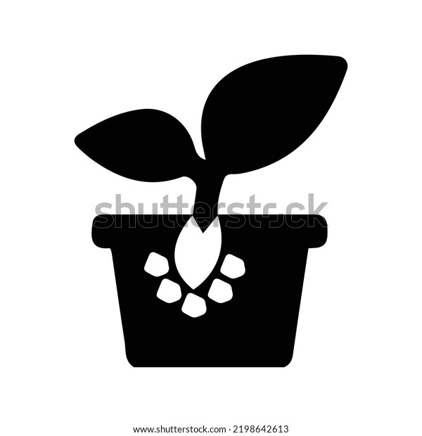 Planting Tree Saplings On Top Icon Stock Vector (Royalty Free ...