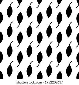 Plants Illustration Vector Spring Leaves Pattern Stock Vector (Royalty Free) 1952202637 ...