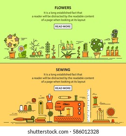 Plants Sewing Stock Vector (Royalty Free) 586012328 | Shutterstock