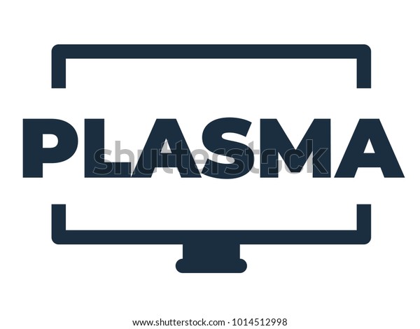 Plasma Icon On Transparent Background Stock Vector (Royalty Free ...