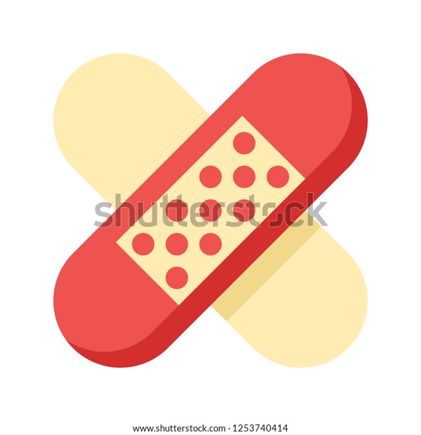 Plaster Medical Pixel Perfect Flat Icon Stock Vector (Royalty Free ...
