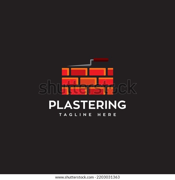 Plastering Masonry Logo Vector Graphic Image Stock Vector (Royalty Free ...