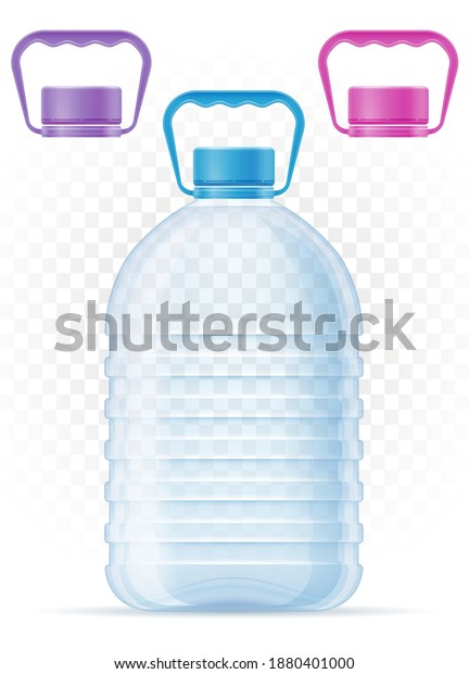 Plastic Bottle Drinking Water Transparent Vector Stock Vector (Royalty ...