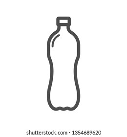 Plastic Bottle Outline Black Vector Icon Stock Vector (Royalty Free ...