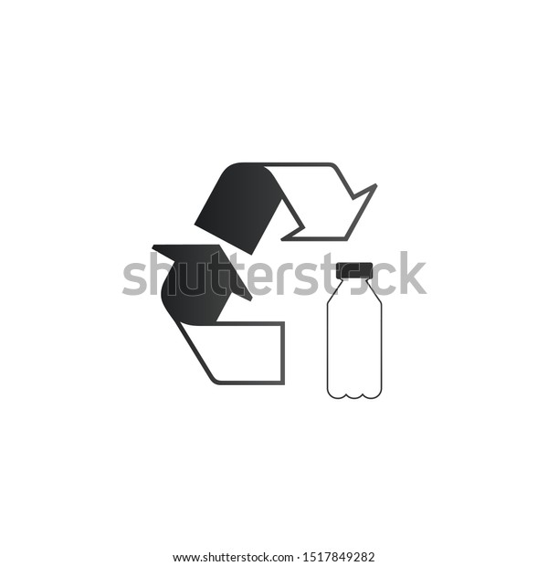 Plastic Bottle Recycle Sign Stock Vector Stock Vector (Royalty Free ...
