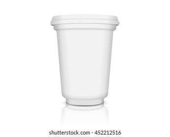 Plastic Cup Your Design Logo Easy Stock Vector (Royalty Free) 452212516 ...