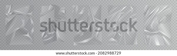 Plastic Polyethylene Film Fold Texture Cellophane Stock Vector (Royalty ...